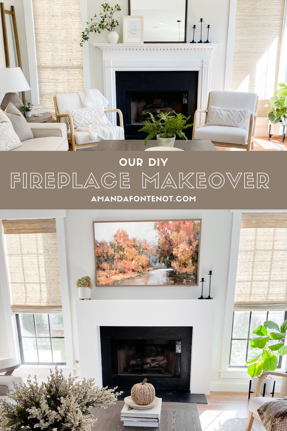 Our Fireplace Makeover. – Amanda Fontenot – The Blog