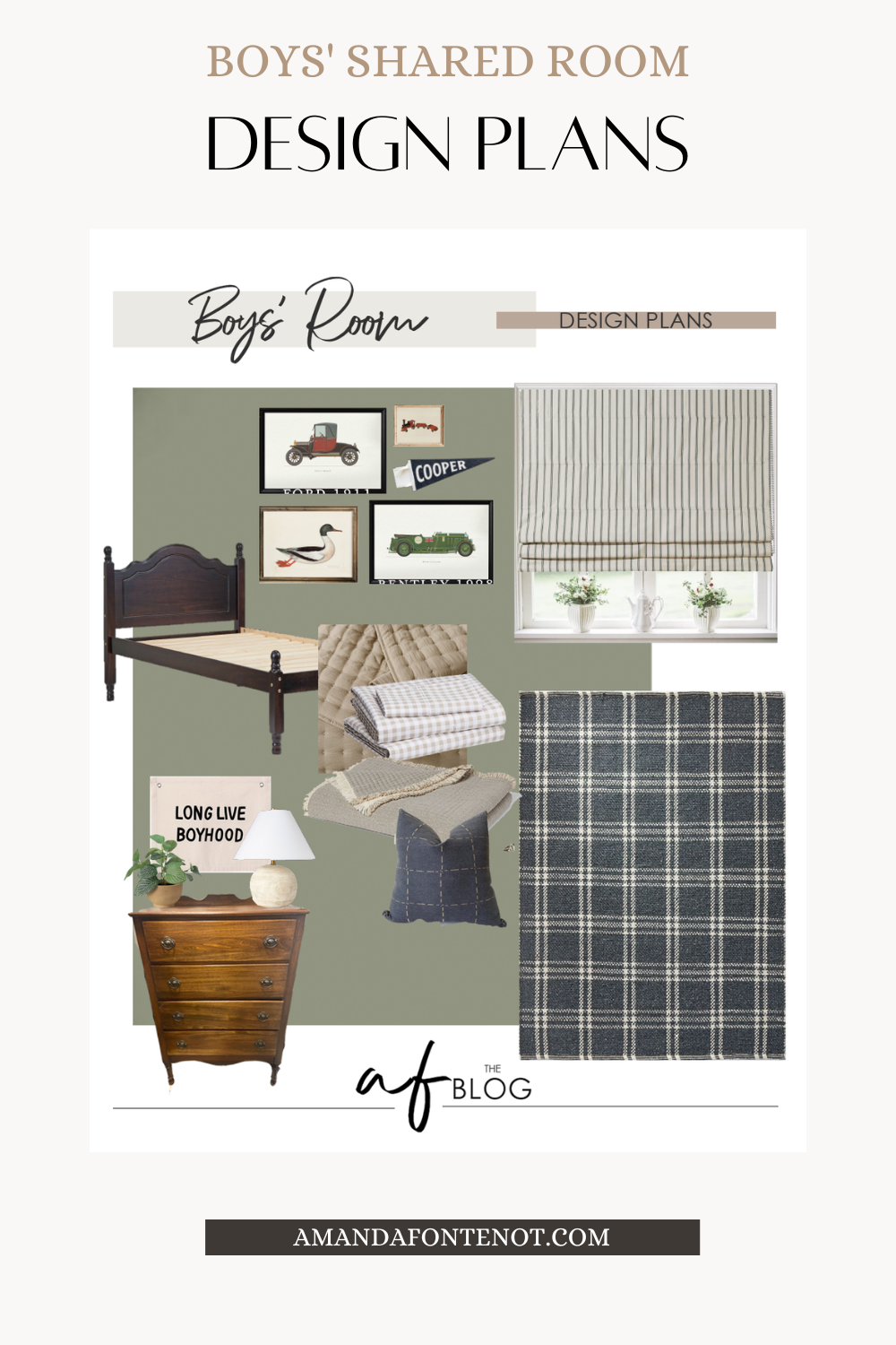 The Boys’ Shared Room: Design Plans. – Amanda Fontenot – The Blog